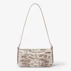 Fendi Baguette® 26424 Parchment-colored Lizard-leather Bag